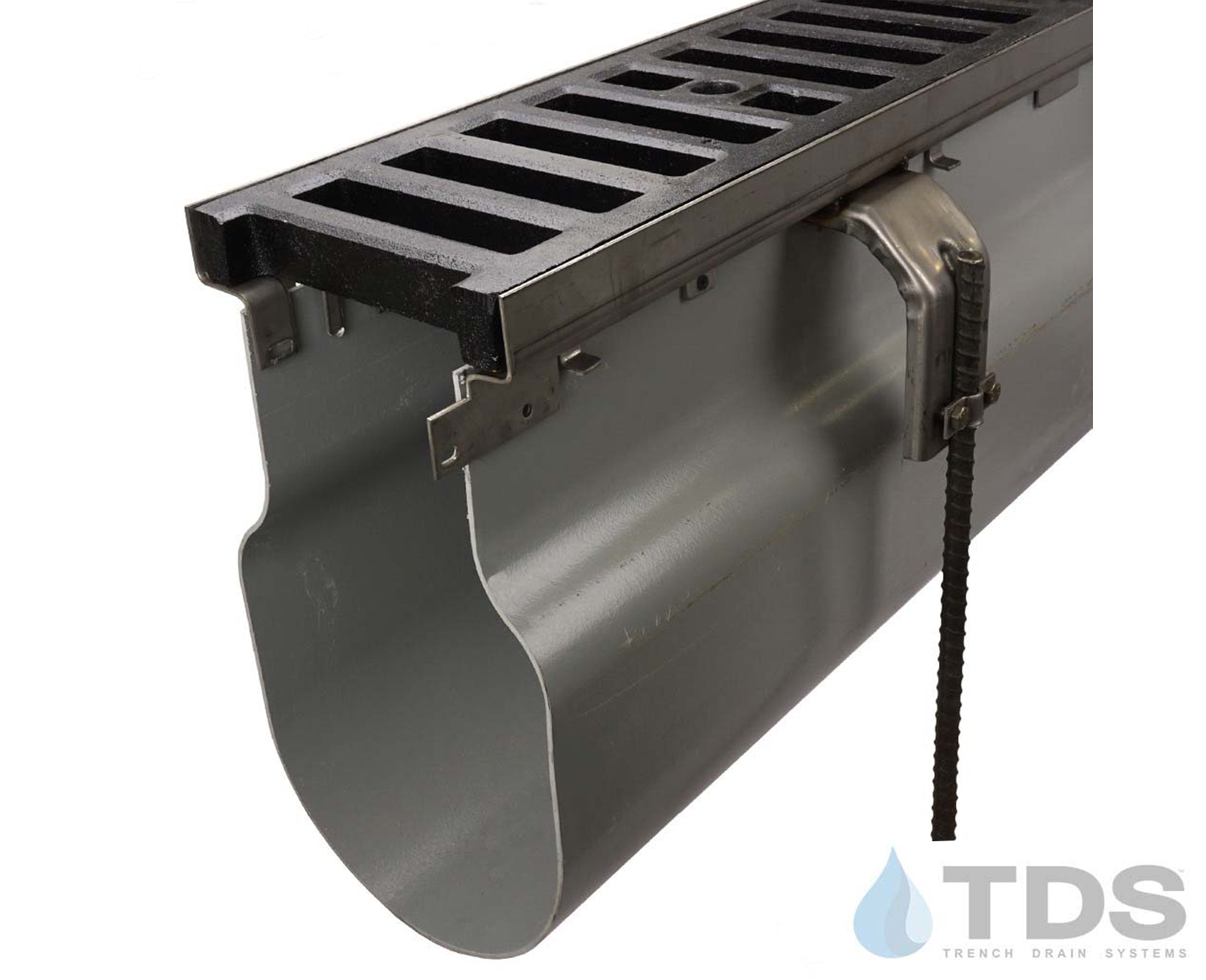 Trench Drain Systems POLYCAST 6" Deep and 1.75" Shallow Trench Drain ...