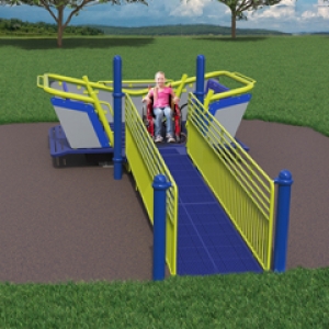 Miracle Recreation Equipment Alta Glide Inclusive Glider | Landscape ...