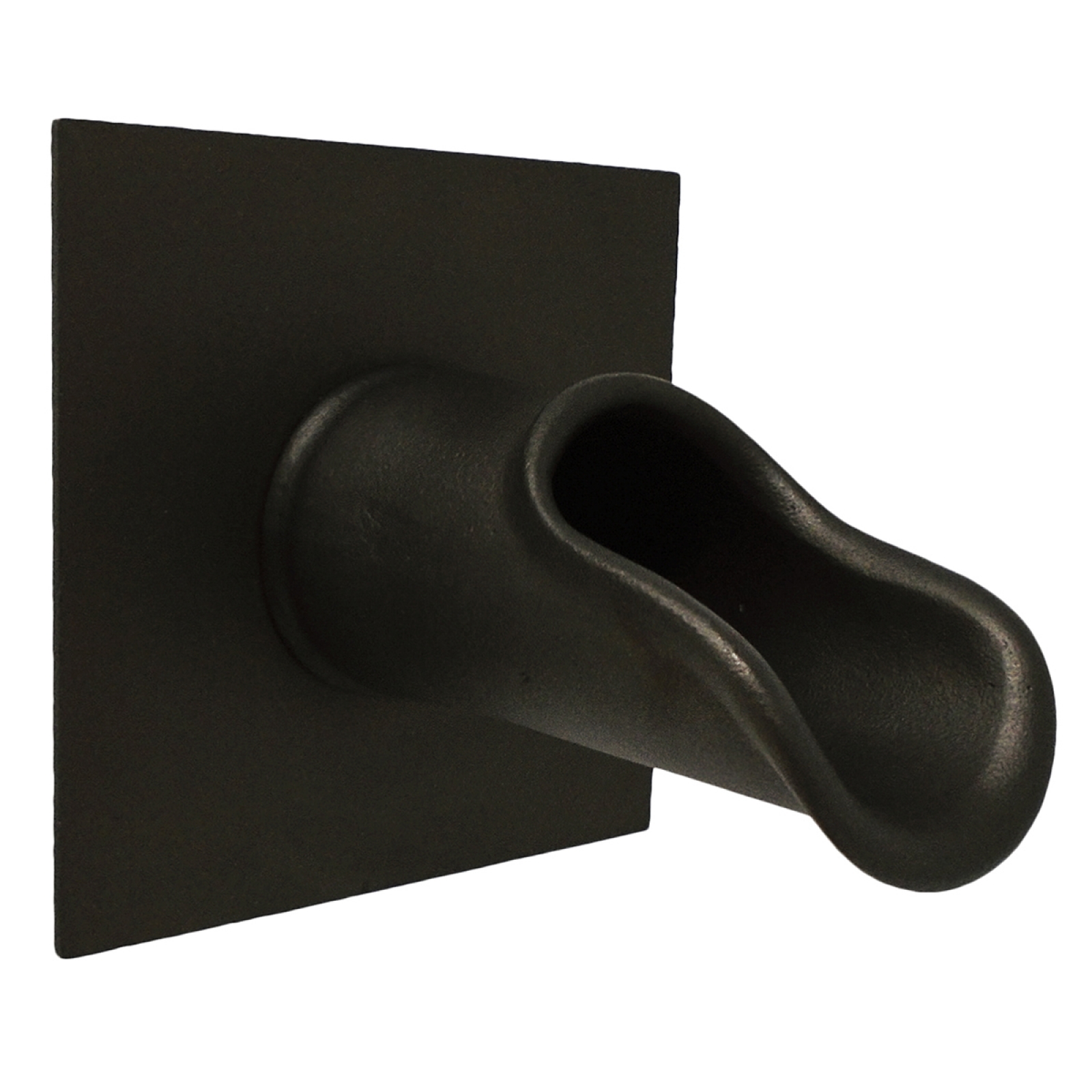 Black Oak Foundry Deco Wall Scupper w/ Square Backplate | Landscape ...